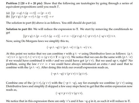solved problem 2 [20 0 20 pts show that the following