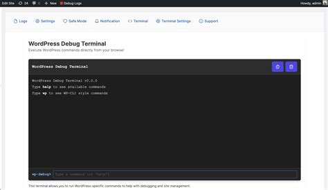 Debug Log Manager Tool Wordpress Plugin