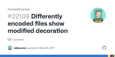 Differently Encoded Files Show Modified Decoration · Issue 22109 · Microsoftvscode · Github