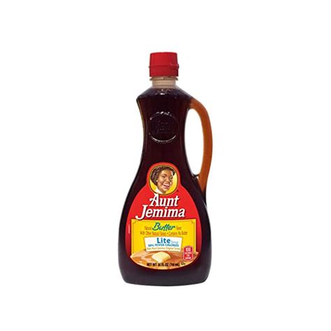 Aunt Jemima Butter Lite Pancake Syrup 12 Oz Lil Generals