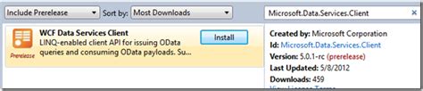 Nuget And Bin Deploy Odata