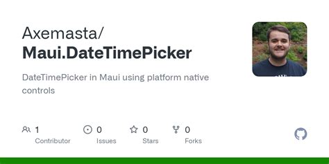 GitHub Axemasta Maui DateTimePicker DateTimePicker In Maui Using