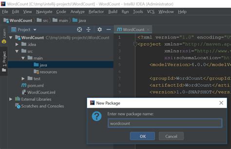membuat dan menjalankan aplikasi hadoop mapreduce dengan intellij idea pada os windows