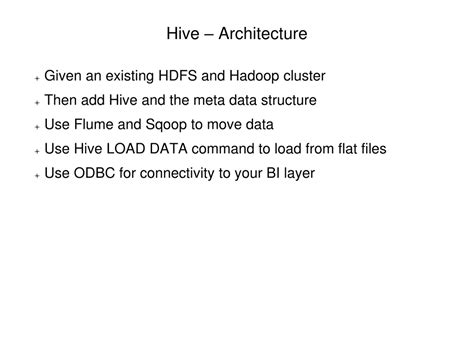 PPT Apache Hadoop Hive PowerPoint Presentation Free Download ID 8970020