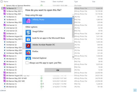 Affinity Converted All Of My Photoshop Files To Affinity Files And Now Others Cannot Open My