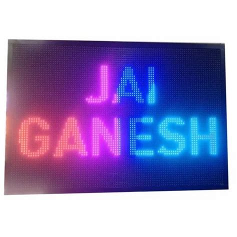 Wall Mounted P10 LED Scrolling Display At 1800 Sq Ft In Indore ID 2851793044912