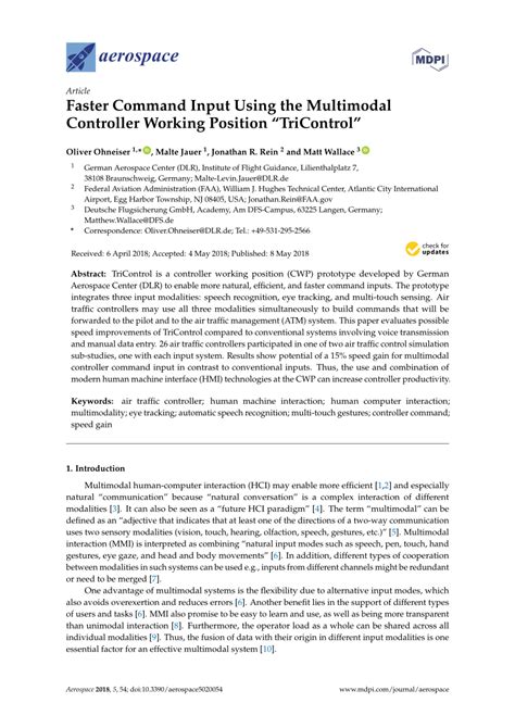 Pdf Faster Command Input Using The Multimodal Controller Working