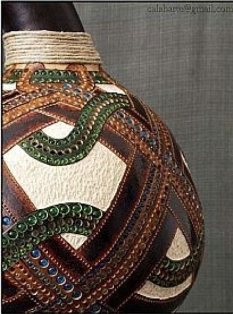 Pin By Margaret Coleman On Gourds Gourd Art Gourds Leather Bracelet