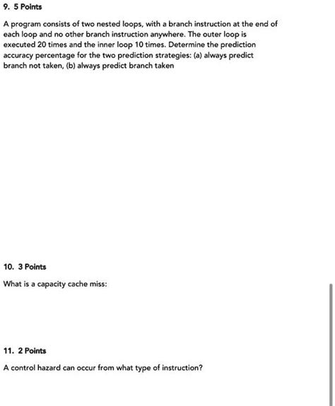Get Answer 9 5 Points A Program Consists Of Two Nested Loops With A