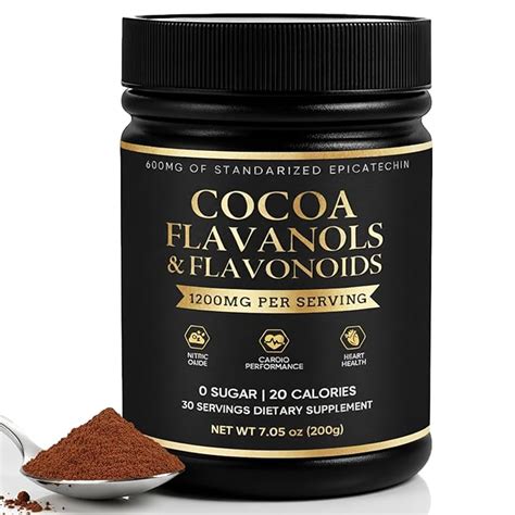 High Flavanol Cocoa Powder 1200mg Per Serving With Cocoa