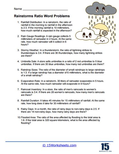 Ratio And Proportions Word Problem Worksheets 15