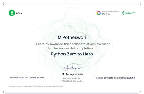 Potheswari Murugan On Linkedin Python Programming Learningjourney
