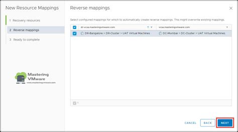 Configure Resource Mappings In Srm Mastering Vmware