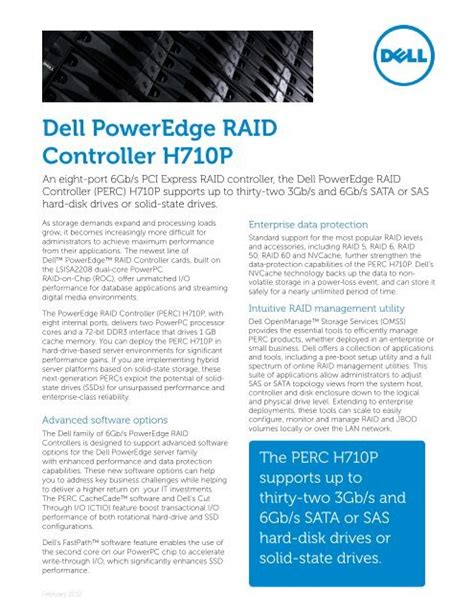Dell Poweredge Raid Controller H710p