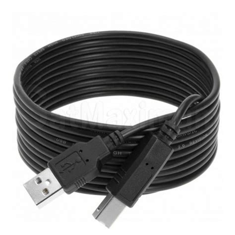 Usb Type A Male To B Male Printer Cable Black
