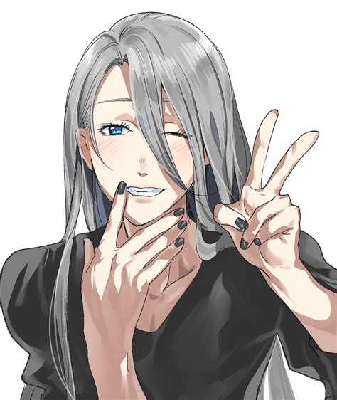 Аниме мальчик с длинными волосами фото и картинки Abrakadabra Fun