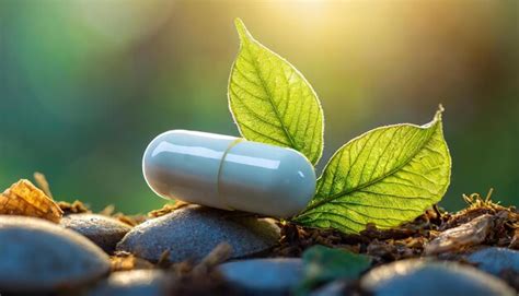 Premium Photo Macro Photography Of Pill Around Some Leaf Nature Concept