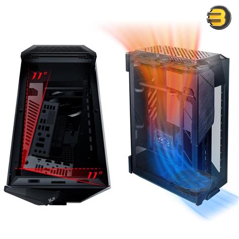 ASUS ROG Z Mini ITX DTX Mid Tower PC Gaming Case With Patented Tilt Design Compatible
