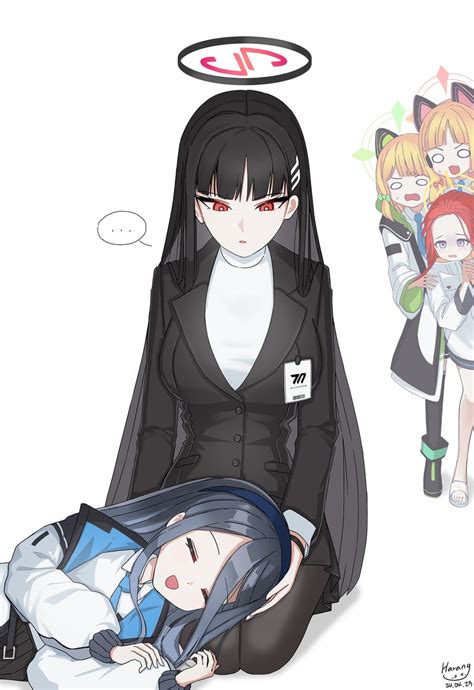 Aris Rio Momoi Midori And Yuzu Blue Archive Drawn By Choisang Danbooru