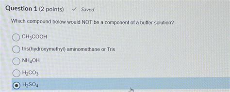 solved which compound below would not be a component of a