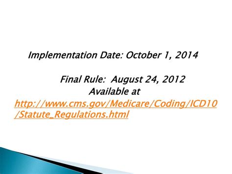 Ppt Icd 10 Cm Overview And Implementation Update Powerpoint Presentation Id 1593725