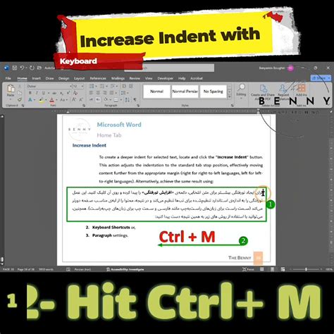 Increase Indent With Shortcut Wordtutorial Indentation