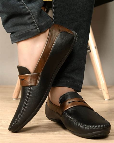Black Casual Loafers For Men