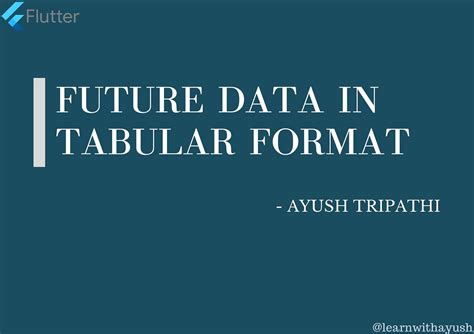 Flutter Data In Table Format — Futurebuilder Json Datatable By