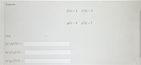 Solved Supposef F G G Find A Fg Chegg Com