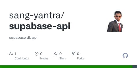 Github Sang Yantrasupabase Api Supabase Db Api