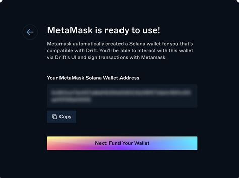 metamask setup drift protocol