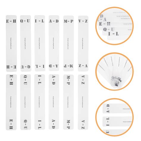 아크릴 레코드 분배기 레코드 정리함 인덱스 카드 Cd 디스크 분배기 카드 투명 레코드 분배기 12 개 서류