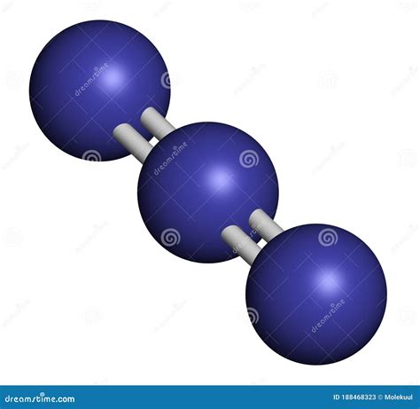 Azide Anion Chemical Structure Azide Salts Are Used In Detonators And As Propellants Skeletal