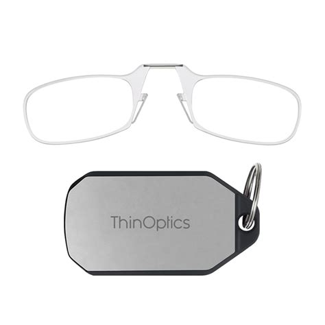 Thinoptics Brooklyn Full Black Frame Reading Glasses Milano Case