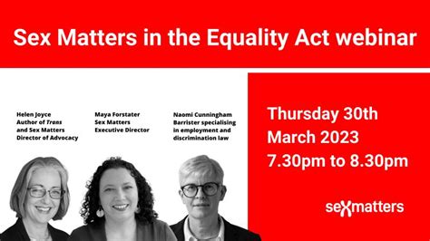 Naomi Cunningham On Linkedin Sex Matters In The Equality Act Webinar