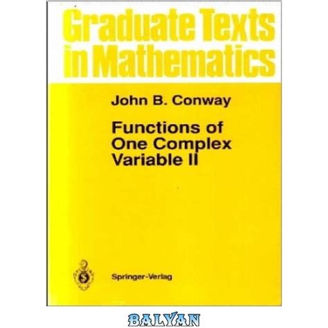 خرید و قیمت دانلود کتاب Functions Of One Complex Variable Ii ترب