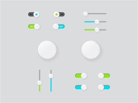 vector ui design buttons