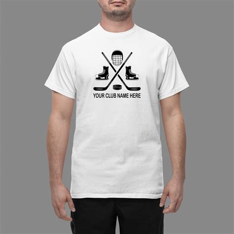 Custom Hockey Club T Shirt Personalized Hockey Tee Shirt Custom