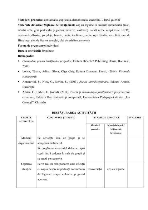 Academiaabc Proiect Didactic Grădiniță Haideți Să Simțim Culoarea ”