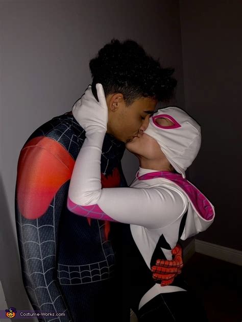 Spider Man Costume Miles Morales Costume With Gwen Stacy Hood My XXX Hot Girl