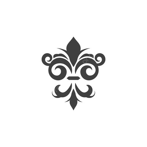 Fleur De Lis Vector Icon Design French Motif Logo Vector French Motif