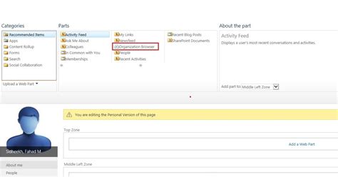 sharepoint pitstop sharepoint2013 mysite organization chart web part