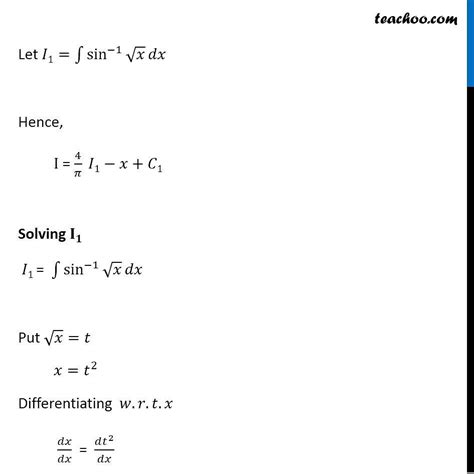 Question 1 Integrate Sin 1 Root X Cos 1 Root X CBSE