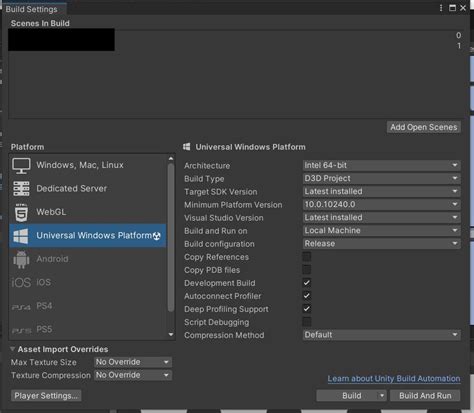 Uwp Xbox One Dev Mode And Unity Free Version Stack Overflow