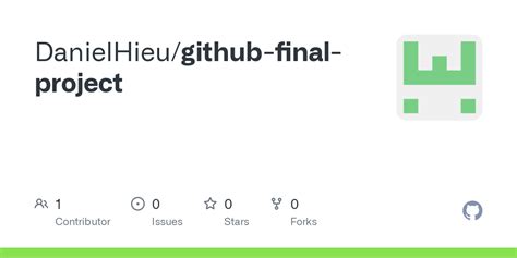 Github Danielhieugithub Final Project
