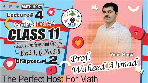 Exercise 21 Class 11 Math Class 11 Math Math Host Youtube