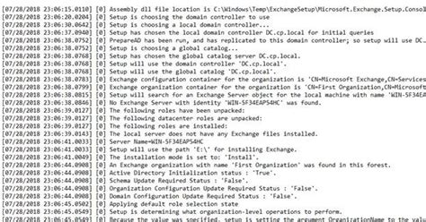 Exchange Server on Windows Server CoreWindows Server Core Üzerine Exchange Server