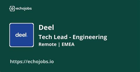 Deel Is Hiring Tech Lead Engineering Emea Remote Api Javascript