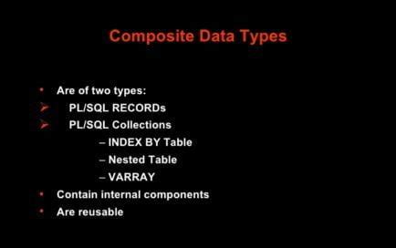Data Types PL SQL PL SQL Tutorial Technicalblog In